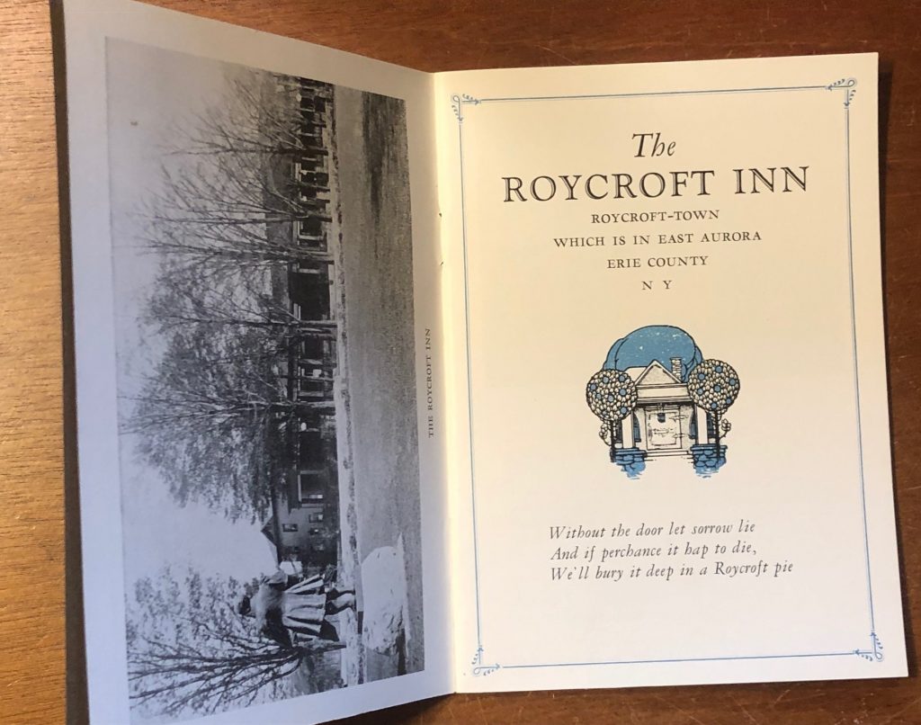 The Roycroft Inn - a period booklet by The Roycrofters - Turn of the ...