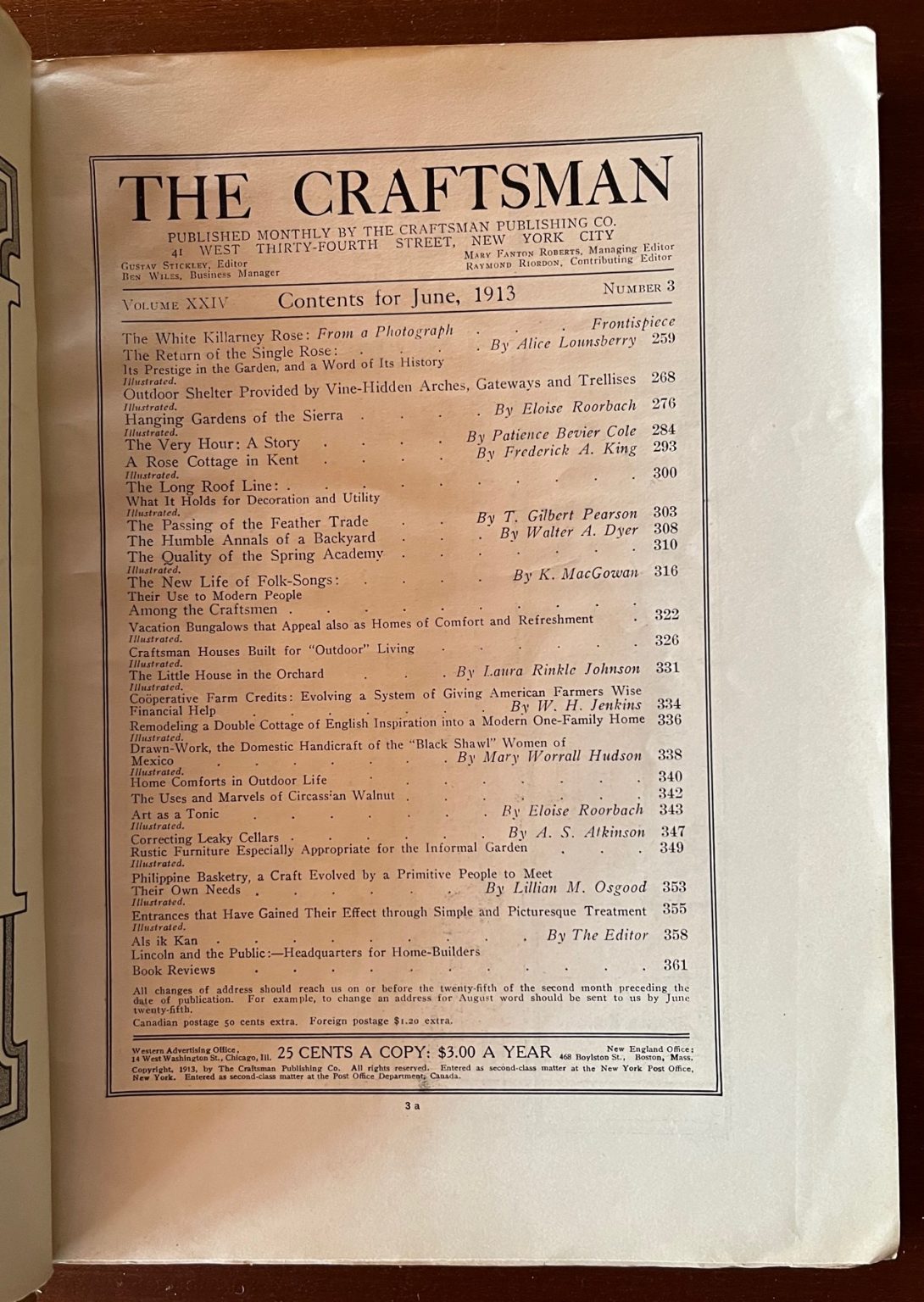 The Craftsman - June 1913 - Turn of the Century Editions