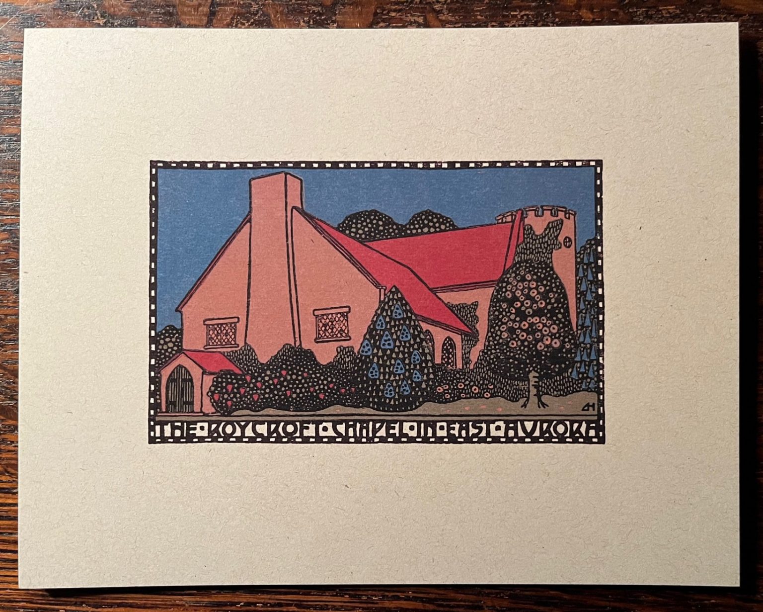 Dard Hunter Woodblock Prints (Reproduction) - Roycroft Campus - Turn of ...