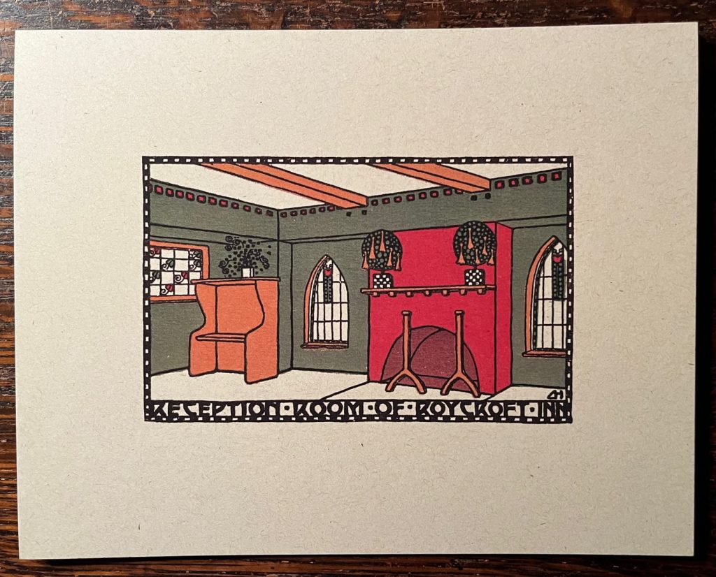 Dard Hunter Woodblock Prints (Reproduction) - Roycroft Campus - Turn of ...