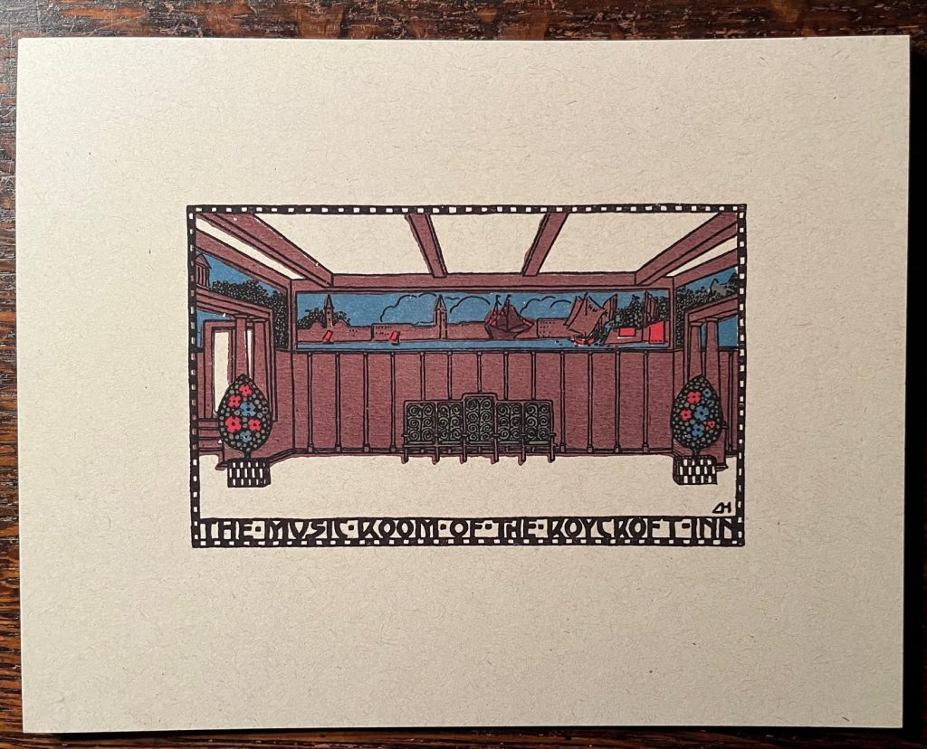 Dard Hunter Woodblock Prints (Reproduction) - Roycroft Campus - Turn of ...