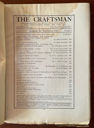 The Craftsman - Many Issues Available, in Excellent Condition - Turn of ...